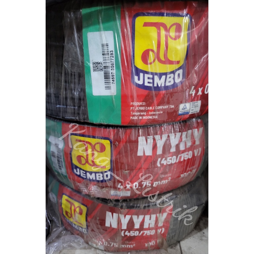 Jual Kabel NYYHY Jembo 4x0.75 PerMeter / Kabel Serabut 4x0.75 | Shopee Indonesia