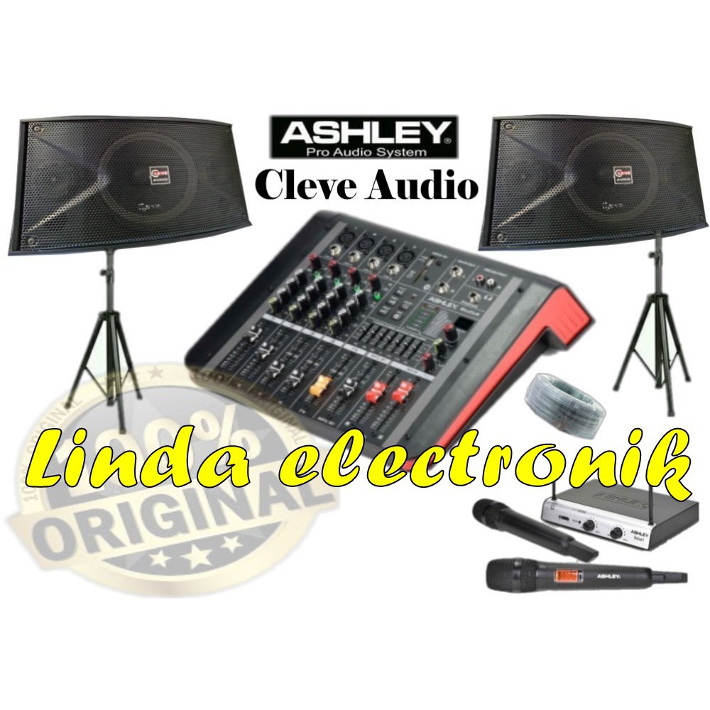 Jual PAKET SOUND SYSTEM ASHLEY STUDIO 4 CLEVE AUDIO CL10A 10INCH ...