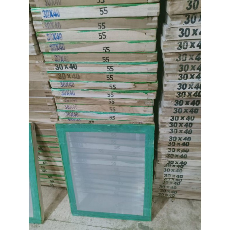 Jual SCREEN SABLON 30x40 T.48,54/55,T.61,T.77,T.90 (PUTIH) | Shopee ...