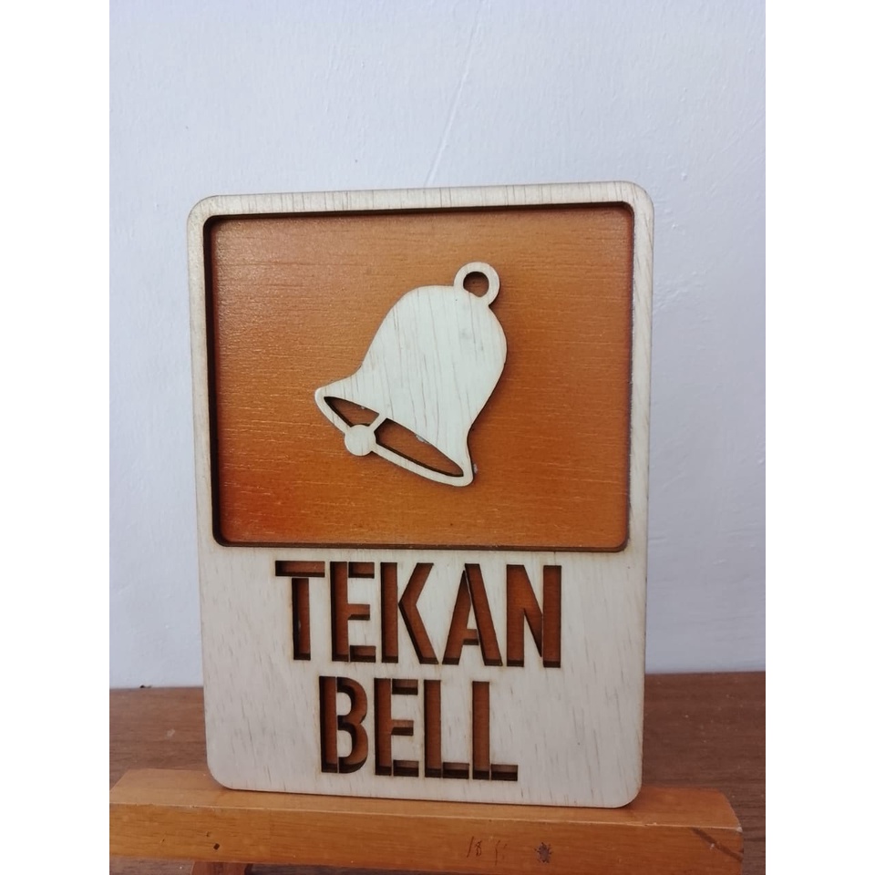 Jual PAPAN TANDA BEL - SIGN KAYU | Shopee Indonesia