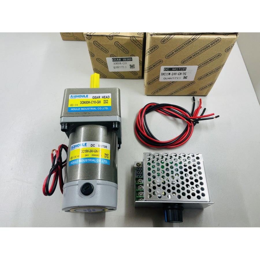 Jual DC Speed Control Motor Gearbox 15W 12V - 24V - Gear Head ...
