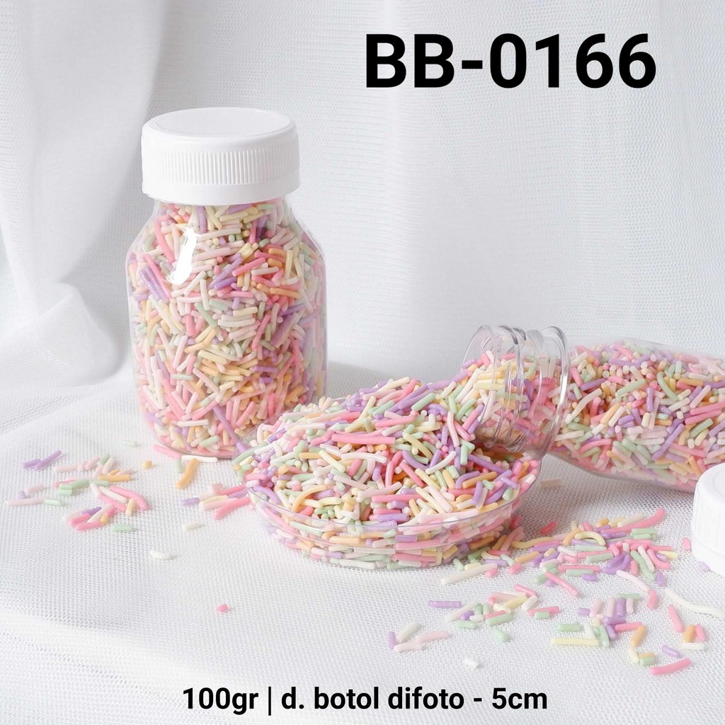 Jual BB-0166 Sprinkles sprinkle sprinkel 100gr 100 gram meses warna ...