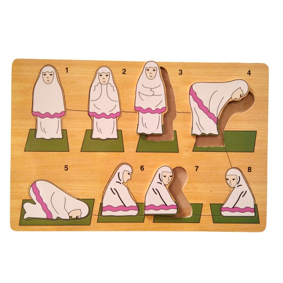 Jual JUAL MAINAN ALAT PERAGA PUZZLE EDUKASI SHOLAT WANITA ANAK TK DAN ...