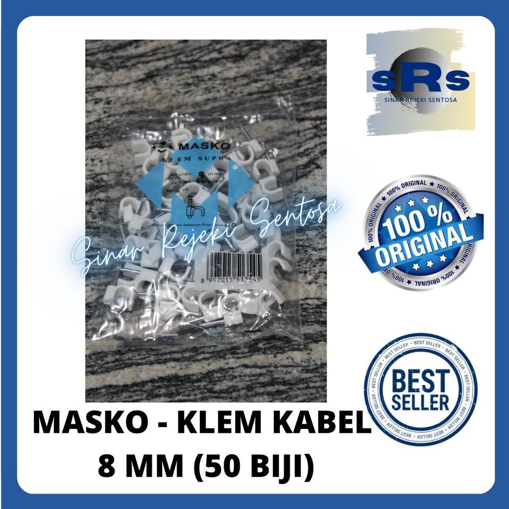 Jual MASKO KLEM KABEL 8 MM (1 PAK ISI 50 BIJI) | Shopee Indonesia