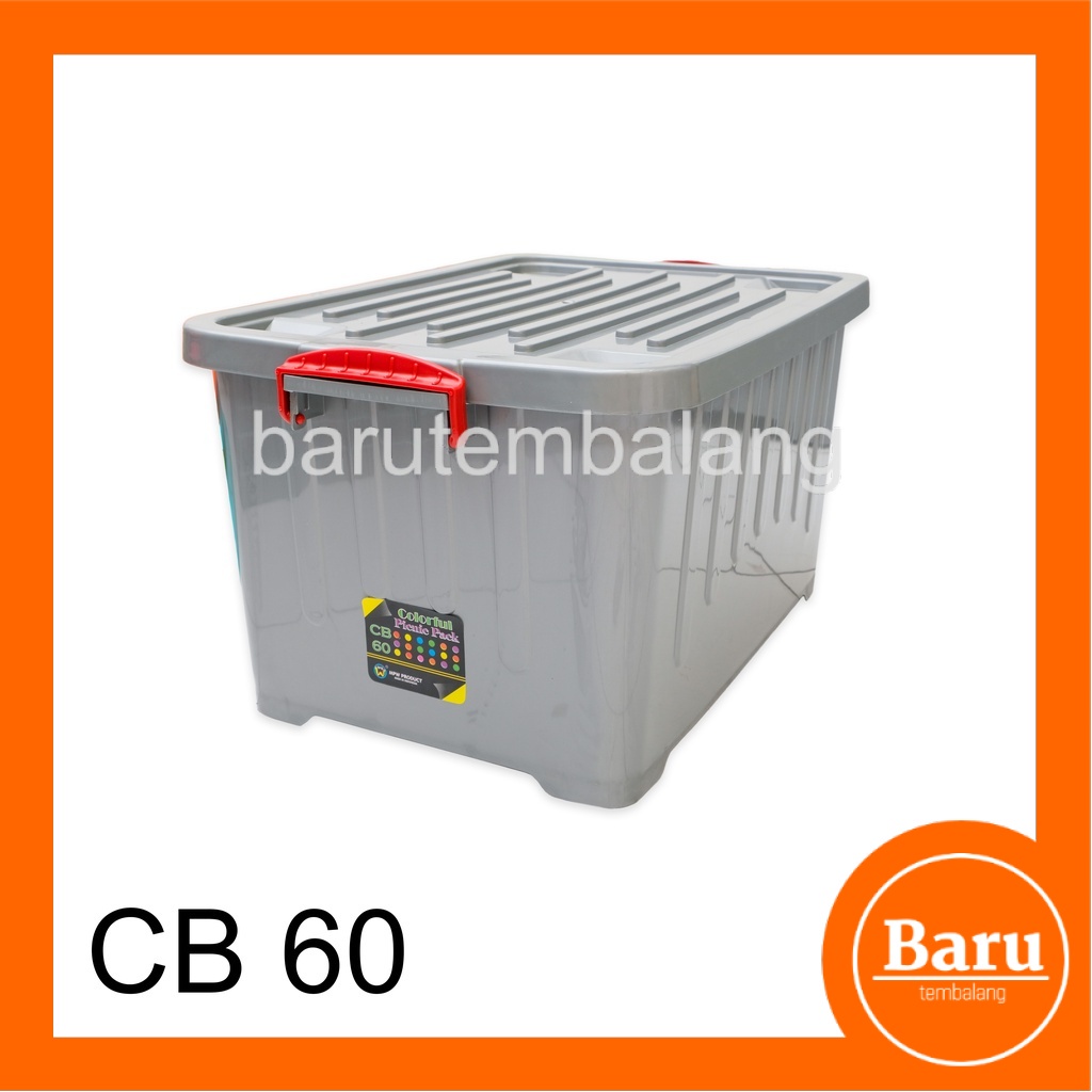 Jual BOX CONTAINER SILVER MPW 60 LITER | KOTAK BOX BESAR SERBAGUNA ...
