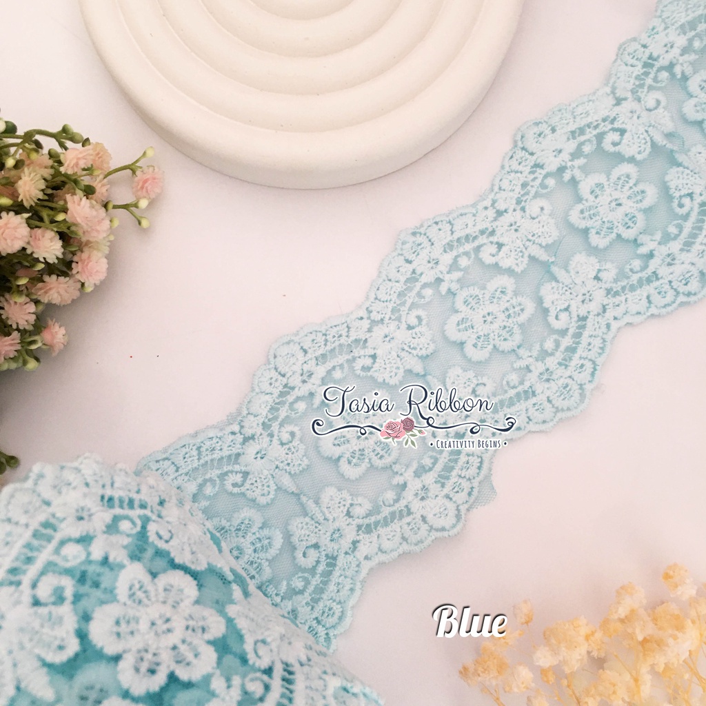 Jual Renda Tile Rosana 8cm (NEW) | Shopee Indonesia