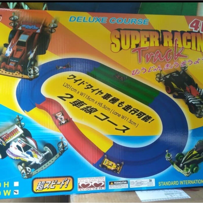 Jual Mainan anak track tamia 2 jalur / jalanan balapan mobil tamia 2 ...
