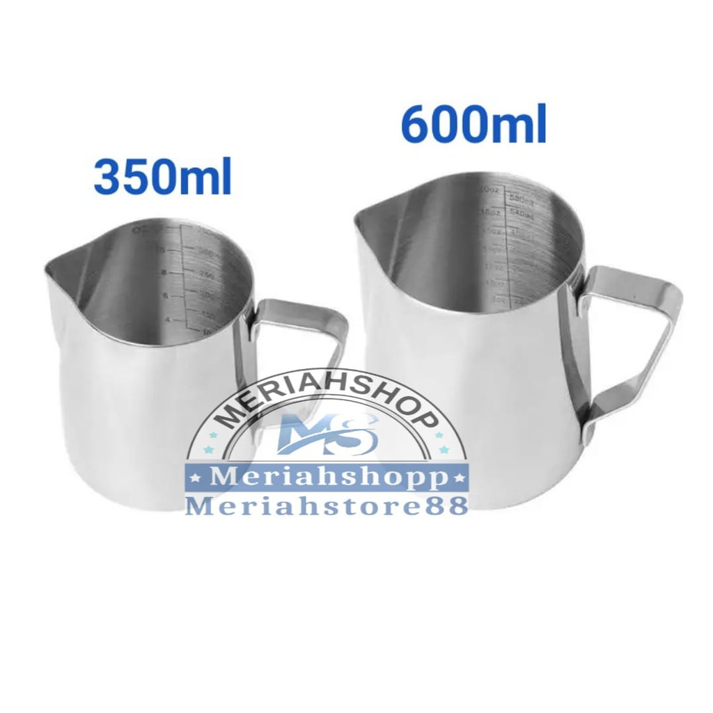 Jual Teko Susu Kopi Latte Milk Jug Pot Dalgona (ADA ANGKA TAKARAN ...