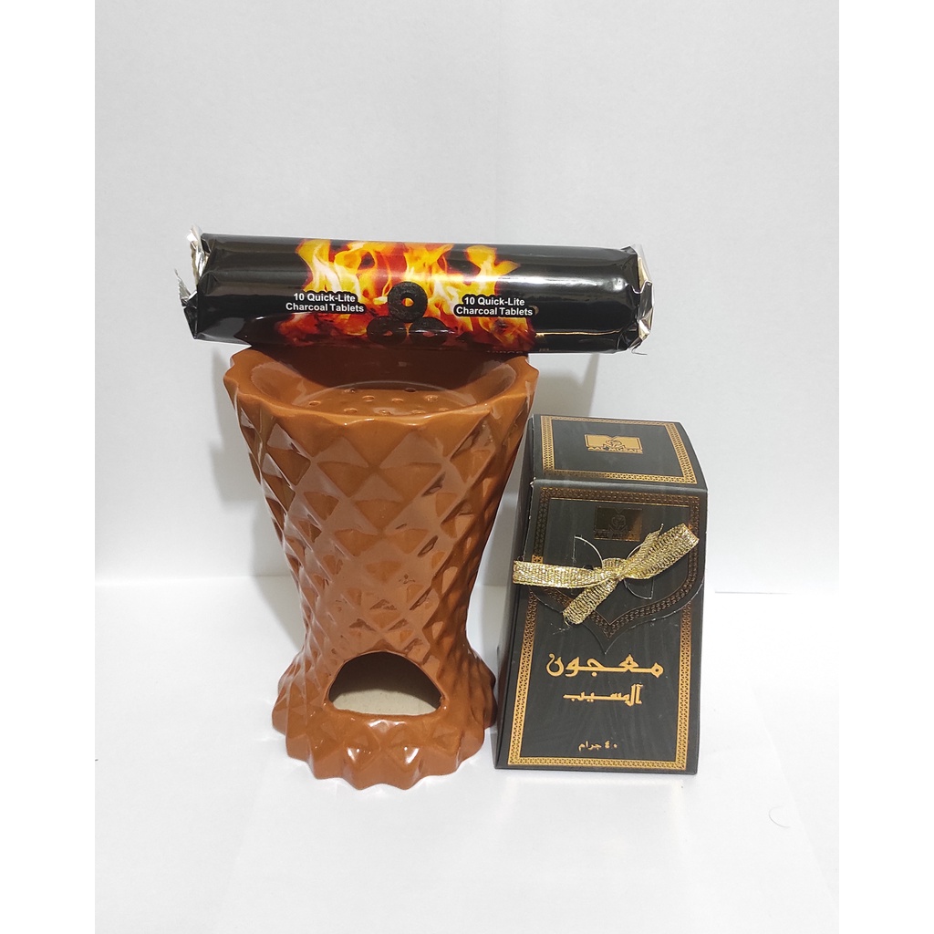 Jual Paket Premium Buhur Majoon AL MUSAIB Prapen Keramik Areng Briket ...