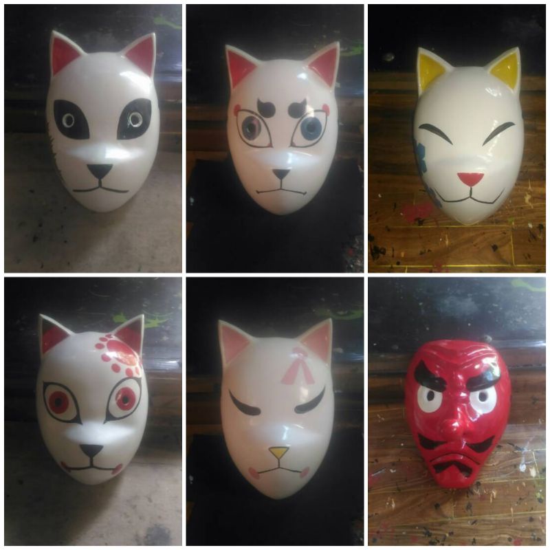 Jual Topeng Mask Anime Demon Slayer Kimetsu no Yaiba Jepang Cosplay ...