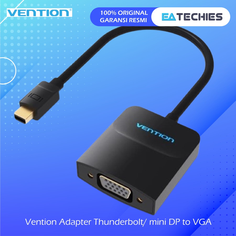 Jual Vention Adapter Thunderbolt to VGA Converter Mini DP to VGA ...