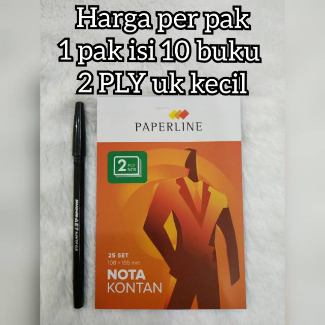 Jual Nota PPL kecil 2 ply | Nota 2 Rangkap Kecil | Nota Pasar Kecil ...