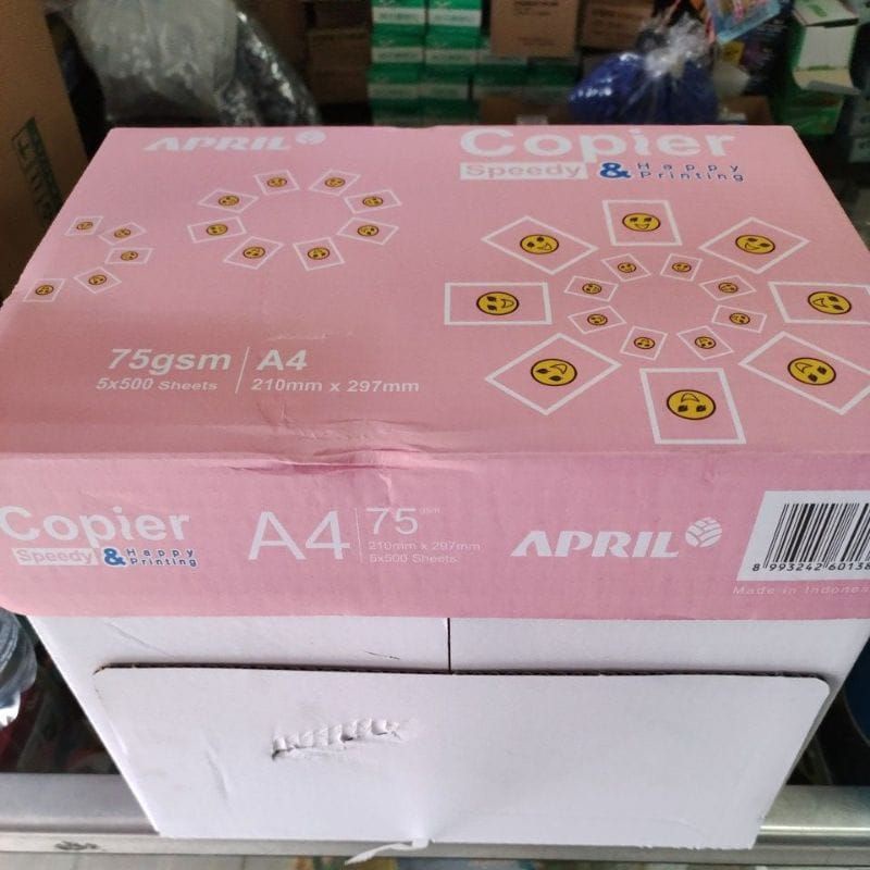 Jual KERTAS A4 75 GRAM APRIL PINK | Shopee Indonesia