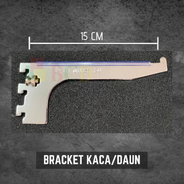 Jual Daun Bracket Kaca Import / Penyangga Display Kaca (15-45 cm ...