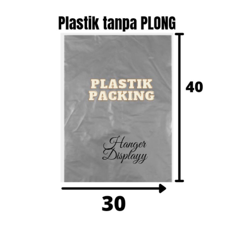 Jual Kantong Packing Tanpa Plong Polos 30x40 / Plastik Packing SILVER ...