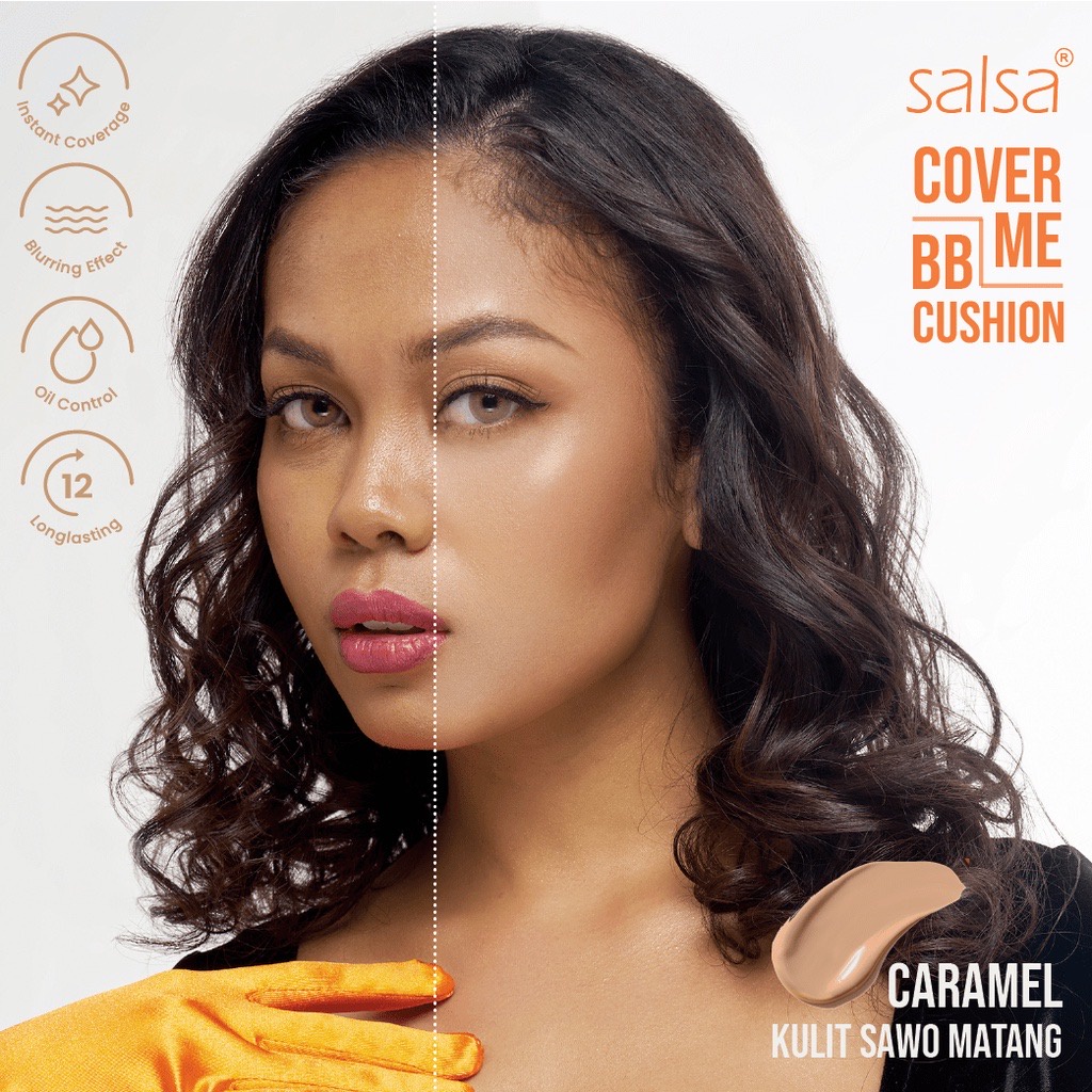 Jual SALSA Cover Me BB Cushion Indonesia / Semi Matte SPF 30 PA++ 20g ...