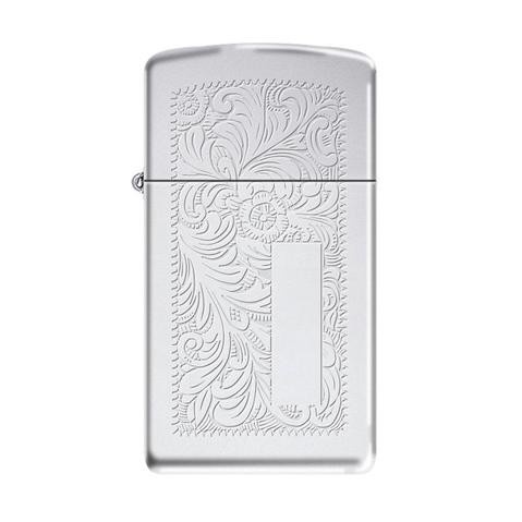 Jual Zippo Slim® Chrome Venetian® | Shopee Indonesia