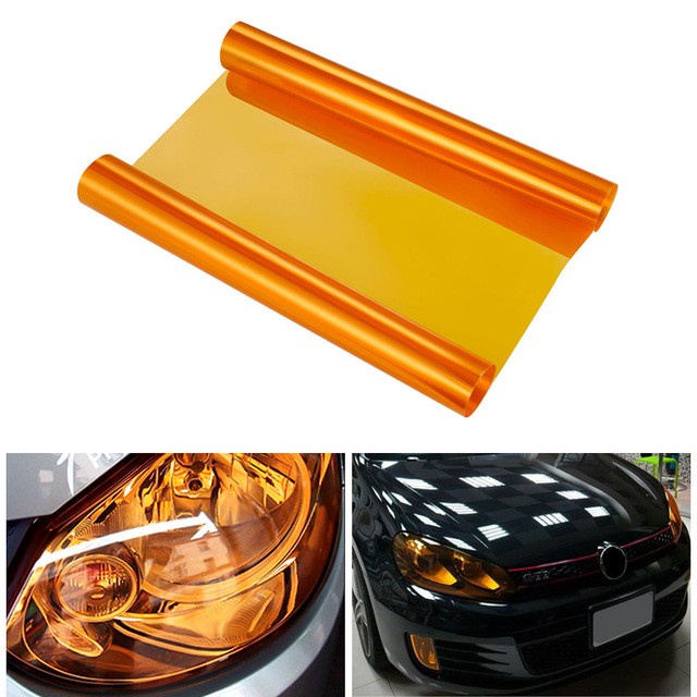 Jual Stiker Lampu Smoke Hybrid Gossy ORANGE / Sticker Hybrid HaedLAMPU ...