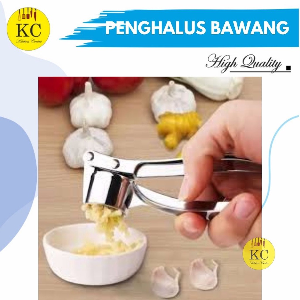 Jual Alat Penghalus Bawang Garlic Press Stainless Steel Penghancur ...