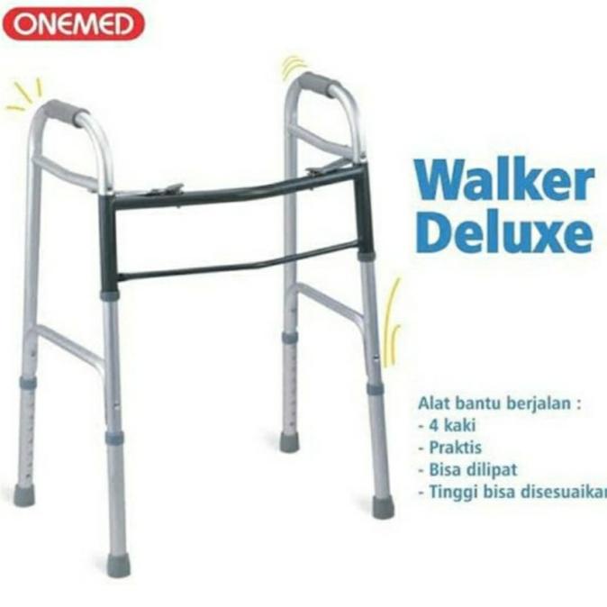 Jual TONGKAT WALKER ONEMED TANPA RODA KAKI 4/ WALKER ONEMED KAKI 4 ...