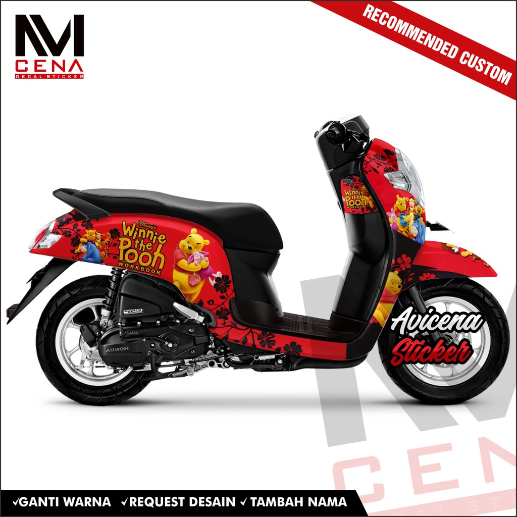 Jual Sticker Decal scoopy full body Decal Sticker Scopy New Fi 2017 ...