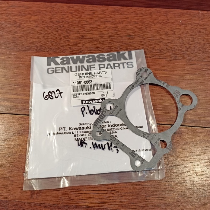 Jual PAKING BLOK KLX / DTRACKER ORIGINAL KODE PART 11061-0863 CYLINDER ...