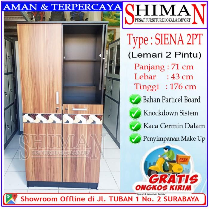 Jual Lemari Pakaian 2 Pintu Siena 2PT | OSIKI | SHIMAN MEBEL | Shopee ...