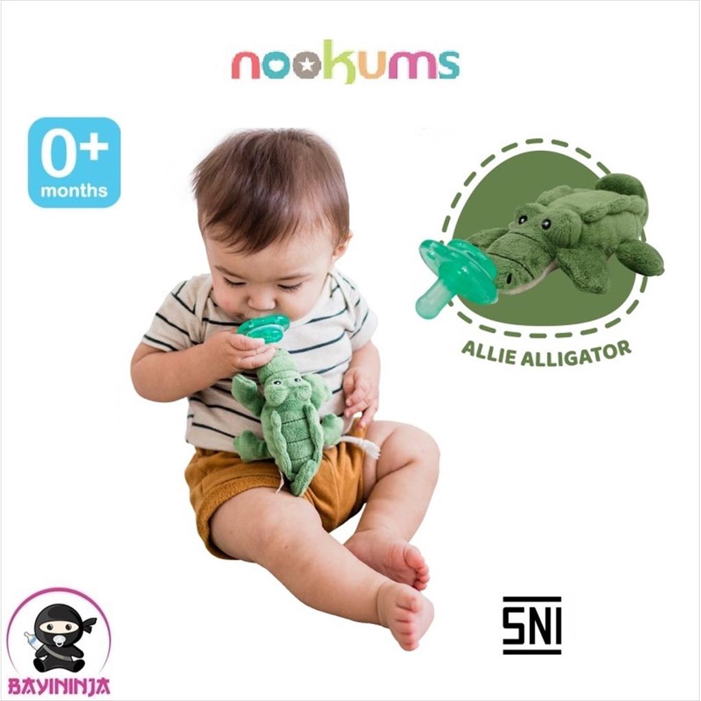 Jual NOOKUMS Pacifier Plushies Empeng Boneka - Alligator | Shopee Indonesia