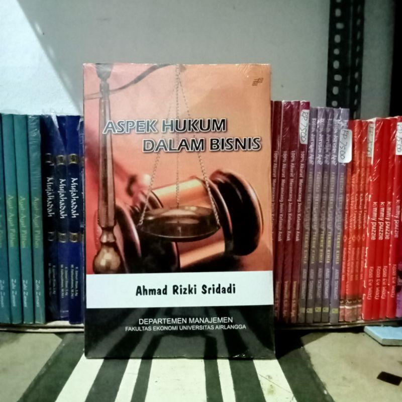 Jual BUKU ASPEK HUKUM DALAM BISNIS AHMAD RIZKI SRIDADI | Shopee Indonesia