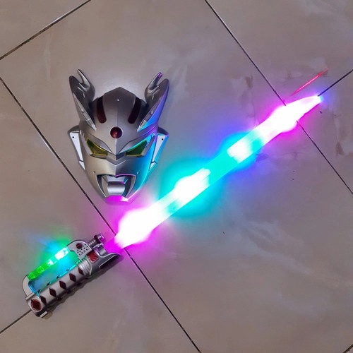 Jual Mainan Set Pedang LED & Topeng Ultraman - Cosplay Mask Anak ...