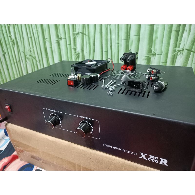 Jual BOK Power Amplifier +Asesoris Tebal 2 Potensio Max 0220 | Shopee Indonesia
