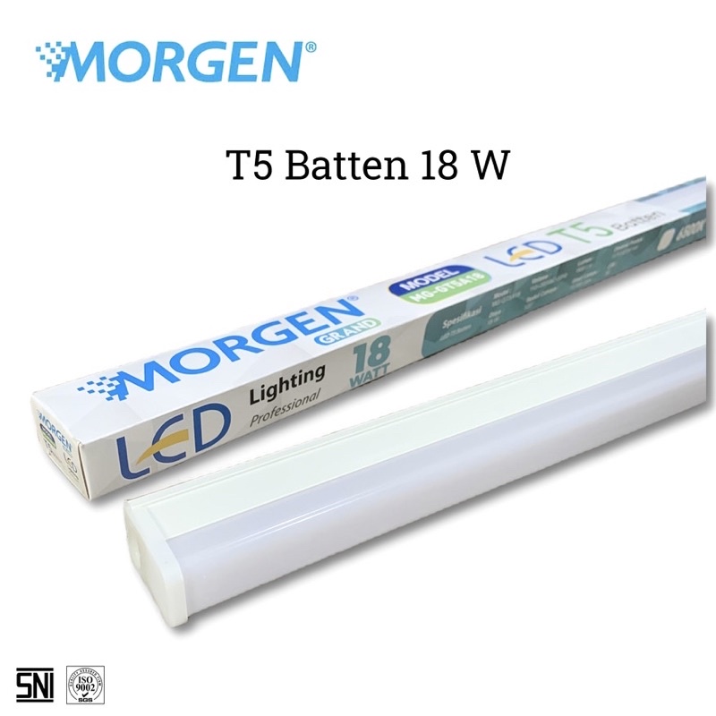 Jual Lampu TL LED Panjang 120cm T5 Batten Morgen 18W - 20W Putih dan ...