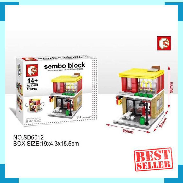 Jual LEGO MERK SEMBO BLOCK MODEL SEPERTI MC DONALD RESTO 150 PCS ...