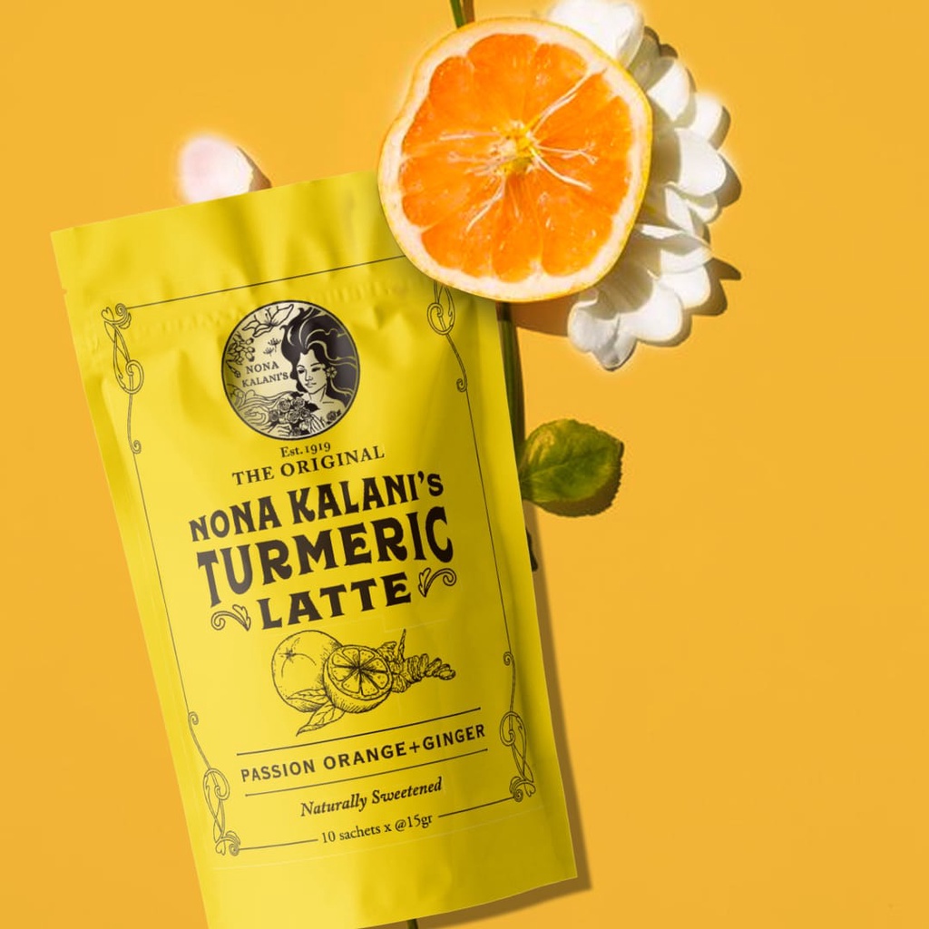 Jual the jamu BAR Nona Kalani's - Turmeric Latte Passion Orange ...