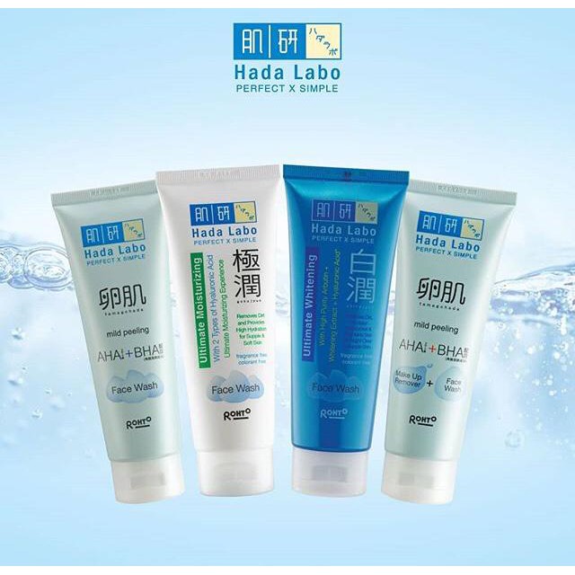 Jual Hada Labo Face Wash ( Gokujyun Moisturizing / Shirojyun Whitening ...