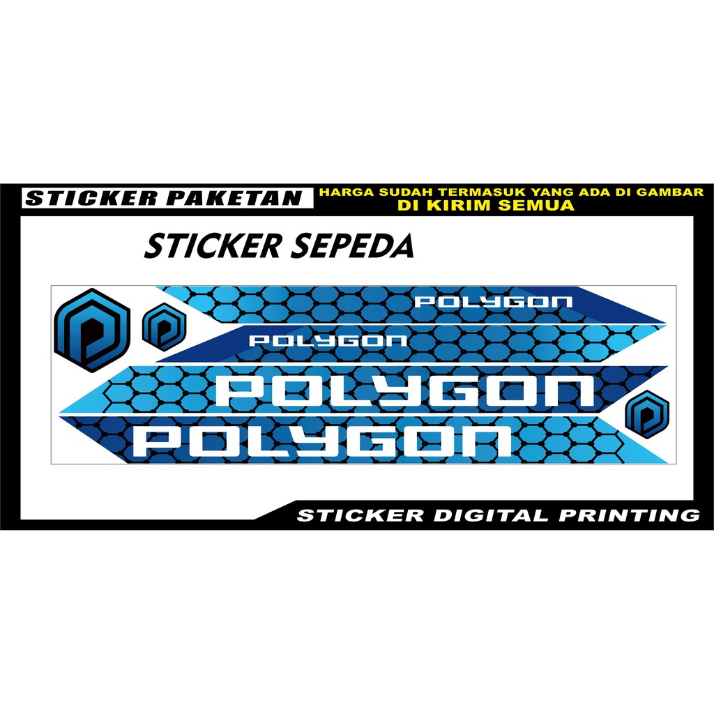 Jual STICKER VARIASI SEPEDA POLYGON STICKER | Shopee Indonesia