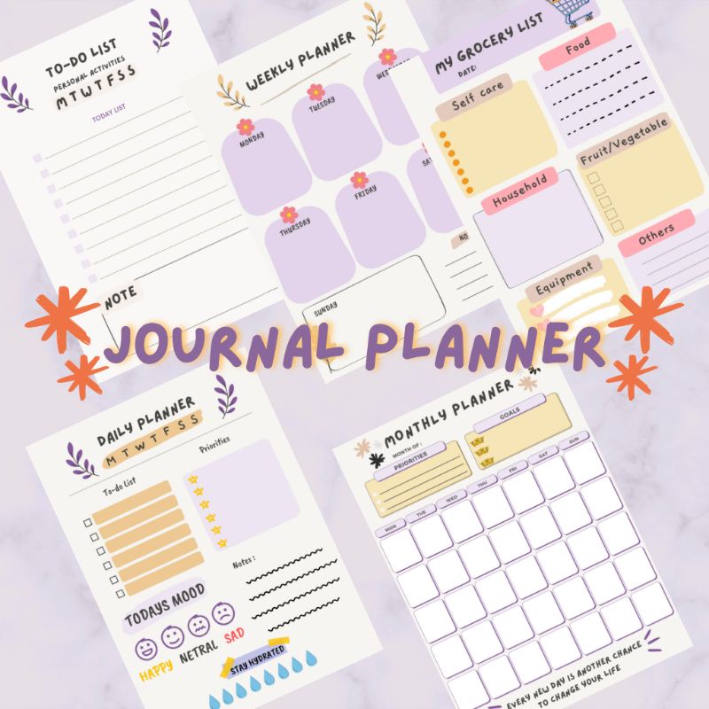 Jual Journal Planner/To Do List daily planner monthly planner Aesthetic ...