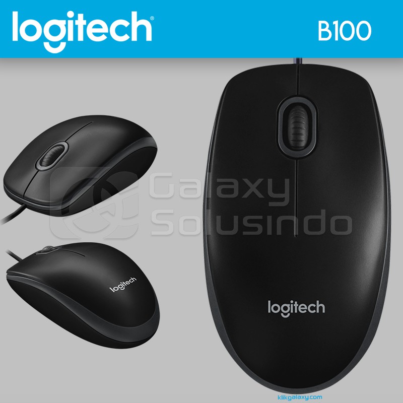 Jual Logitech B100 Optical USB Mouse | Shopee Indonesia