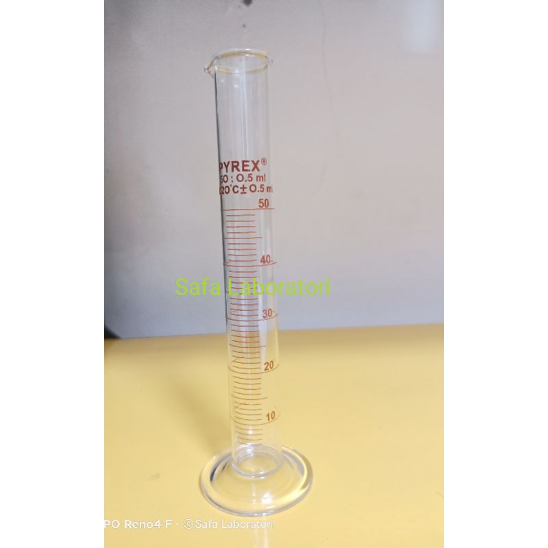 Jual Gelas Ukur 50ml / Measuring Cylinder 50ml Pyrex | Shopee Indonesia