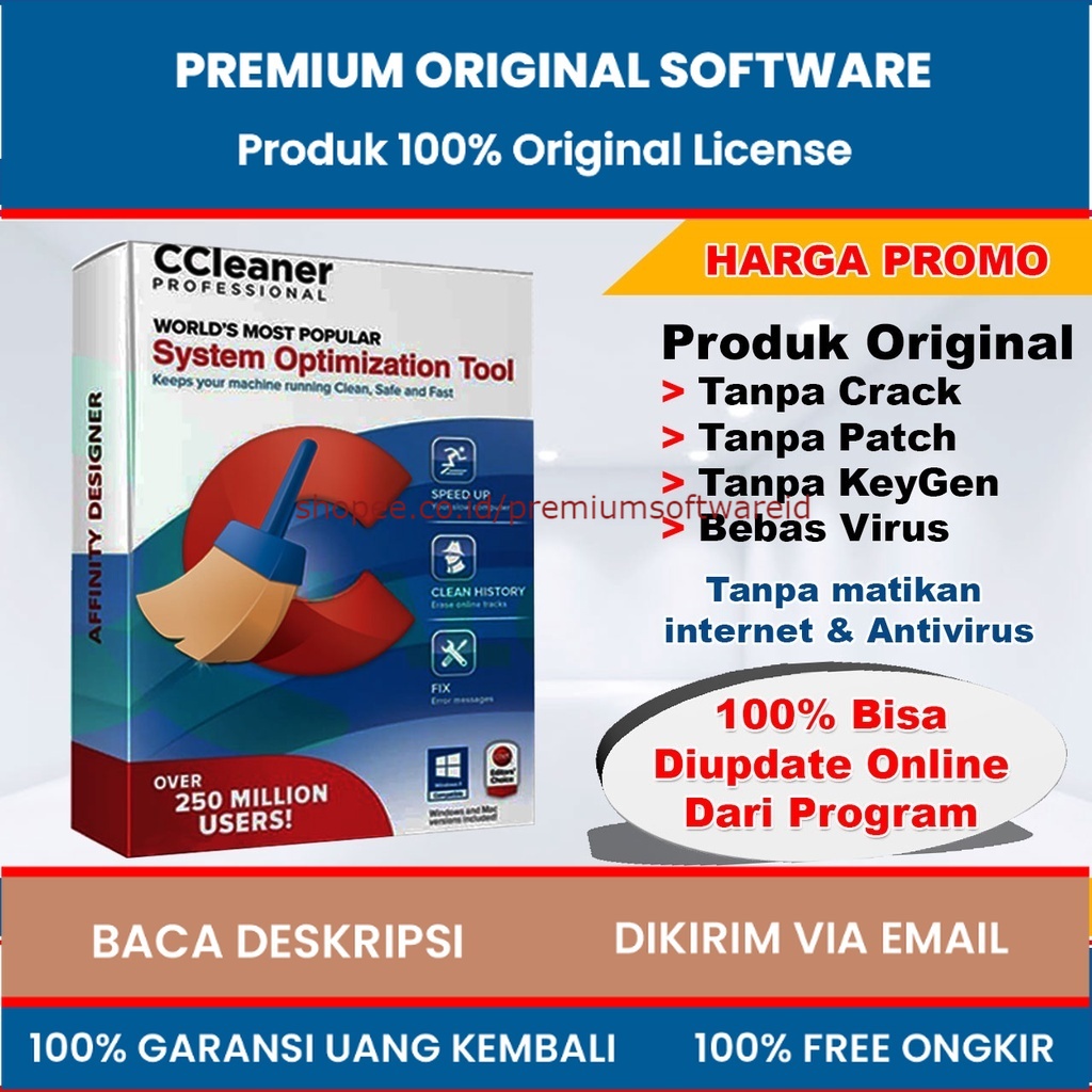 Jual CCleaner Pro 100% | Shopee Indonesia