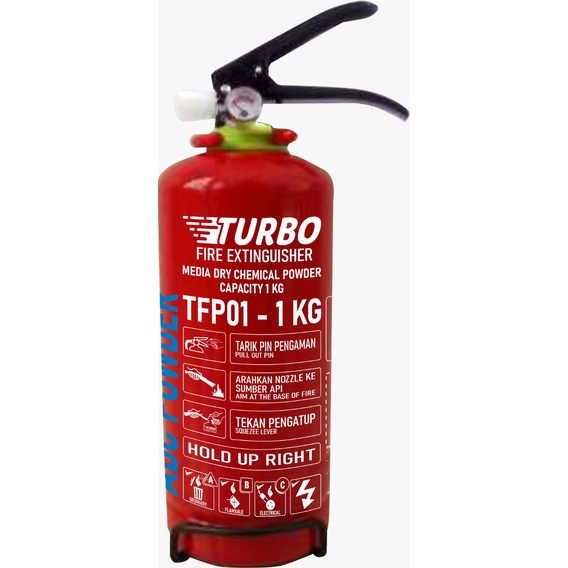 Jual Tabung pemadam api (APAR) 1kg ABC Powder | Turbo fire extinguisher ...