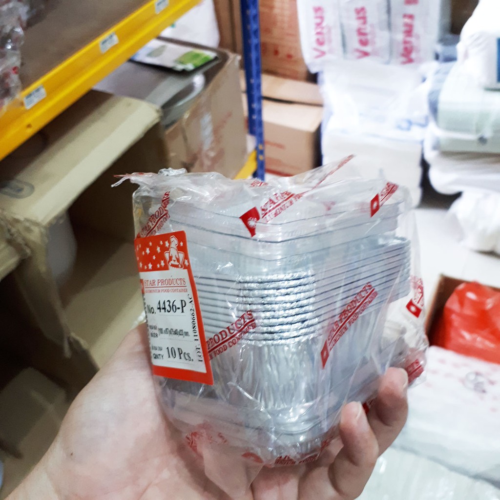 Jual Megapek aluminium tray petak 4436 per bungkus isi 10 pcs. 120ml ...