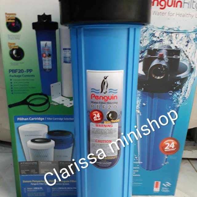 Jual Filter Air Penguin Water Filter PBF 20 PP Sediment Komplit Set ...
