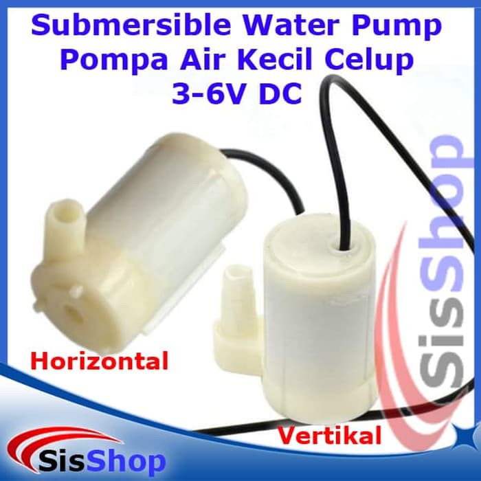 Jual SUBMERSIBLE WATER PUMP POMPA AIR KECIL CELUP 3-6V DC AKUARIUM ...