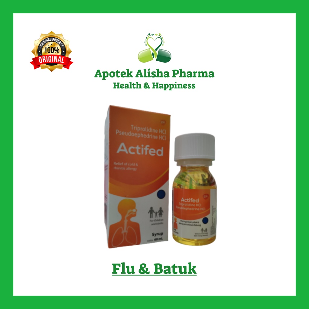 Jual Actifed Sirup Kuning Flu Pilek Anak / Actived Plus Expectorant ...