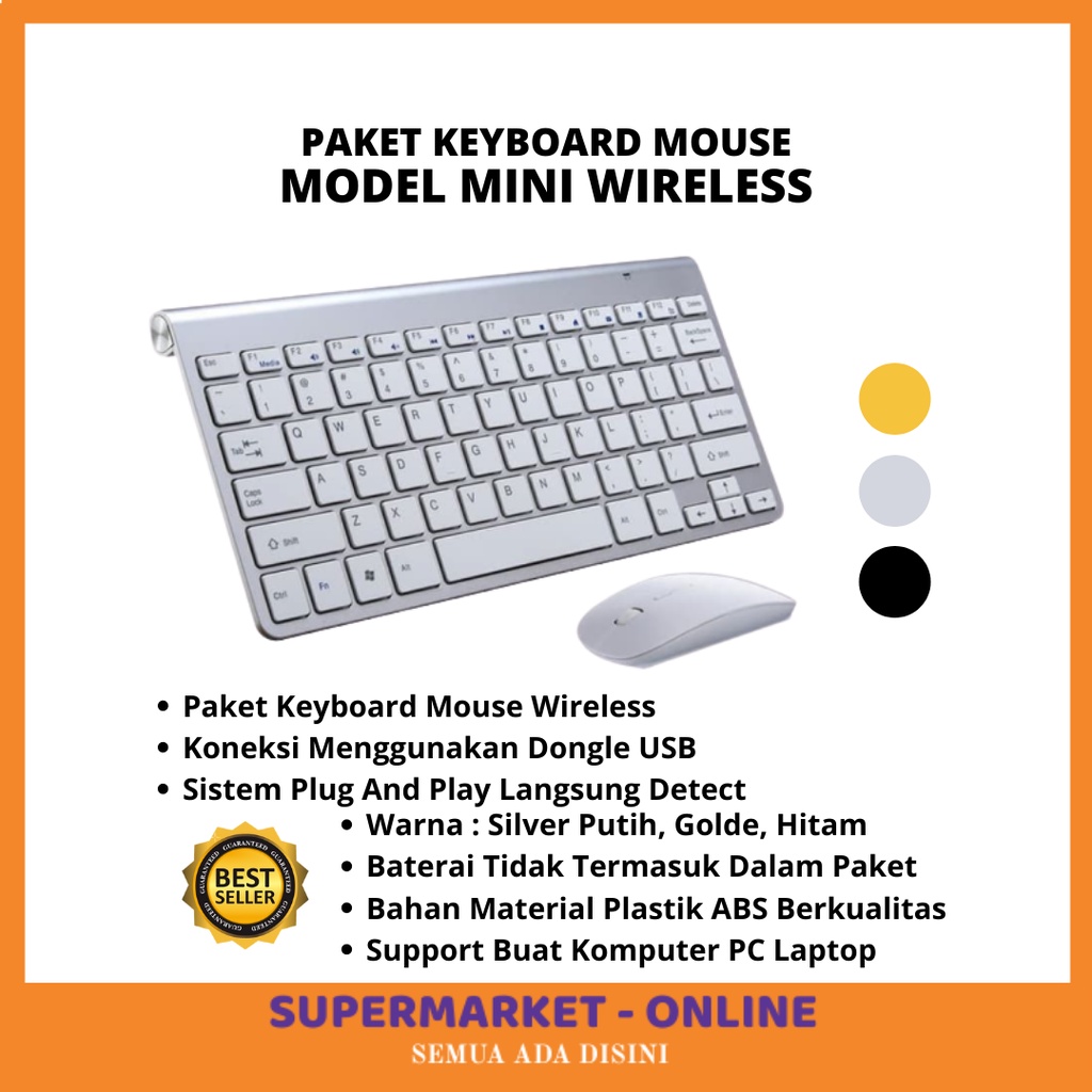 Jual HARGA PROMO Paket Keyboard Keybord Dan Mouse Wireles Wireless ...