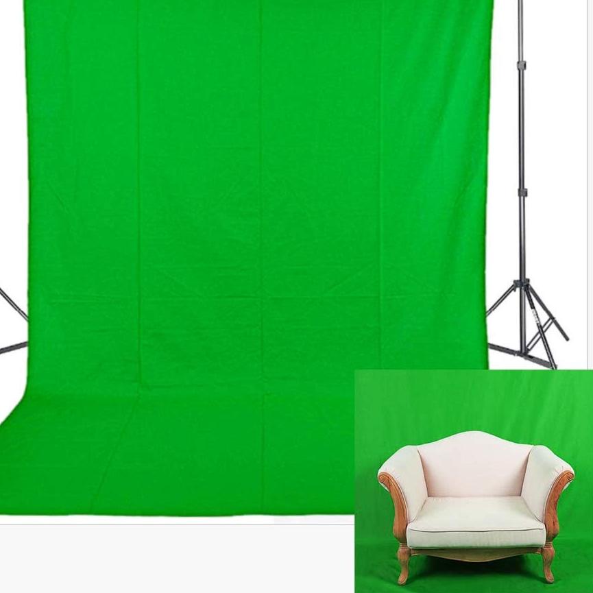 Jual Kain Background Foto Studio Green Screen Backdrop Layar Hijau ...