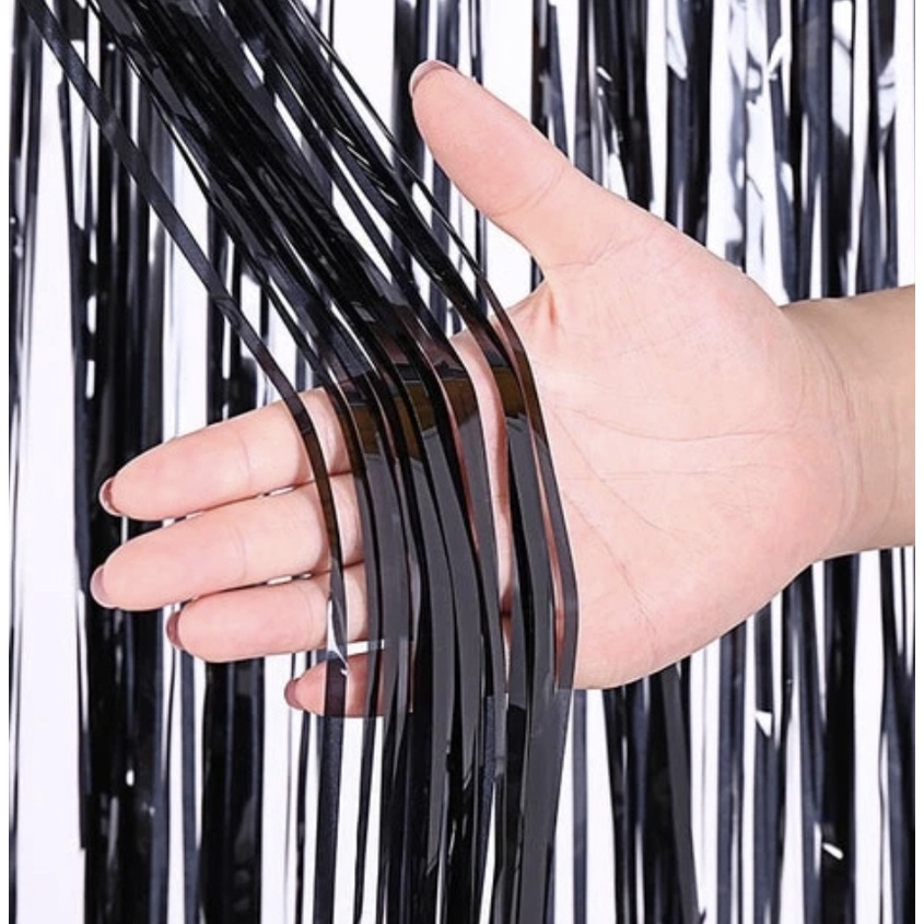 Jual TIRAI RUMBAI FOIL CURTAIN DEKORASI DINDING BACKDROP | Shopee Indonesia