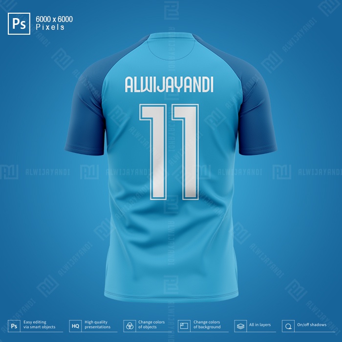 Jual MOCKUP JERSEY BOLA O NECK RAGLAN - RESOLUSI 6000x6000 Pixels (BACK ...