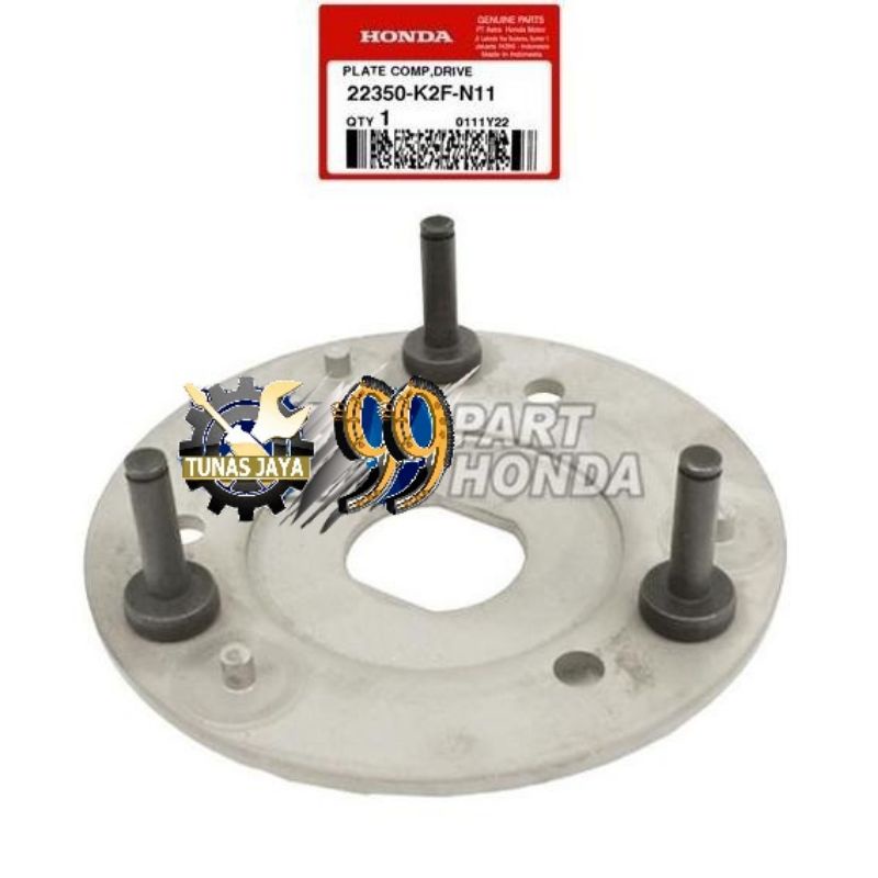 Jual 22350-K2F N11 Rumah Dudukan Kampas Ganda Plate Comp Drive Scoopy ...